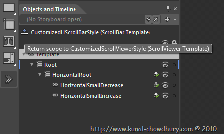 Customized Scrolling in Silverlight using Expression Blend | Kunal Chowdhury